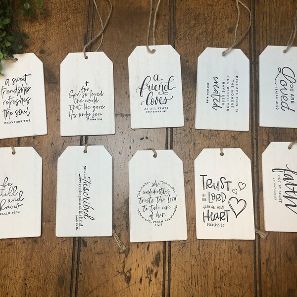 Scripture Tags - Etsy