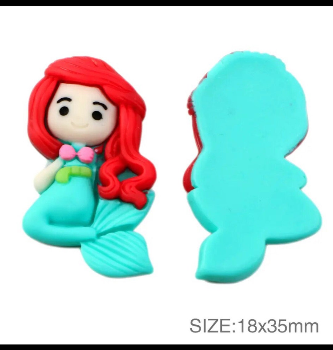 Disney Princess Ariel and Ursula Little Mermaid Flat Back Cabochon - Etsy