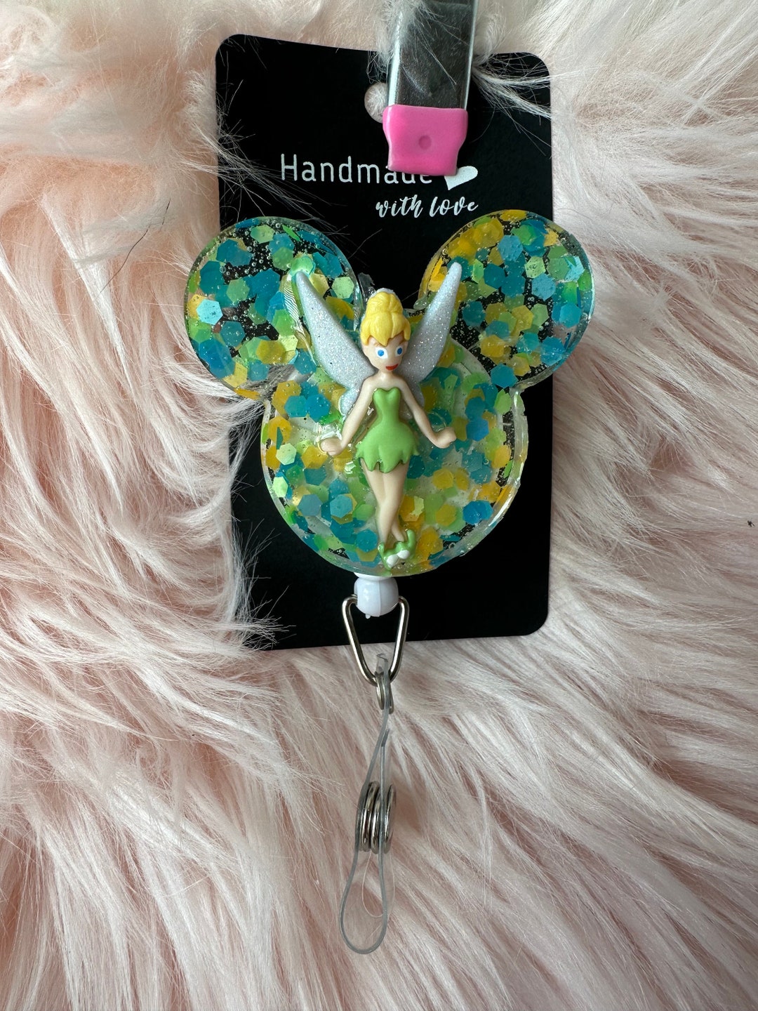 Disney Inspired Badge Reels Tinkerbell - Etsy