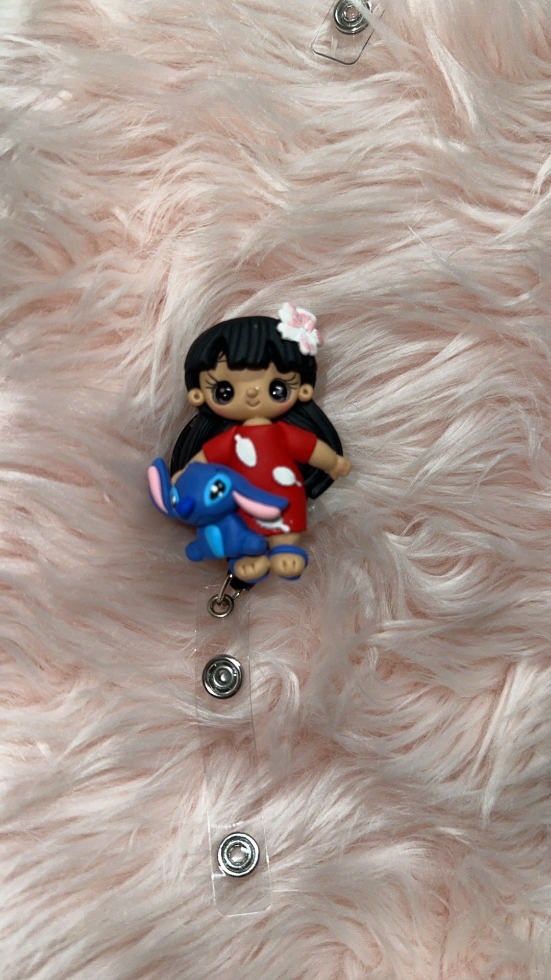 Disney Inspired Badge Reels Stitch Lilo Scrump - Etsy