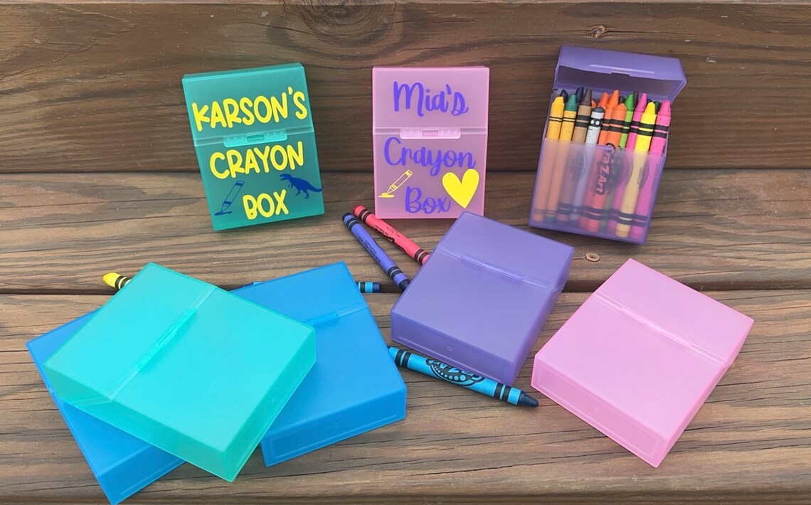 Personalized Crayon Boxes - Etsy