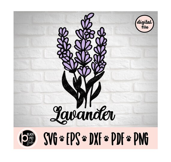Lavander Svg Floral Svg Spring Svg Lavander Sign Svg | Etsy