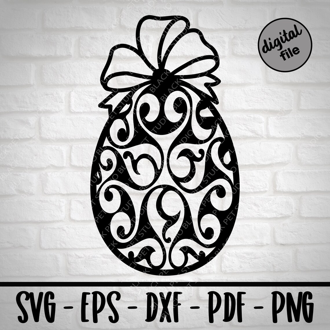 Easter Egg Svg - Easter Egg Ornaments Svg - Easter Egg PNG - Fancy ...