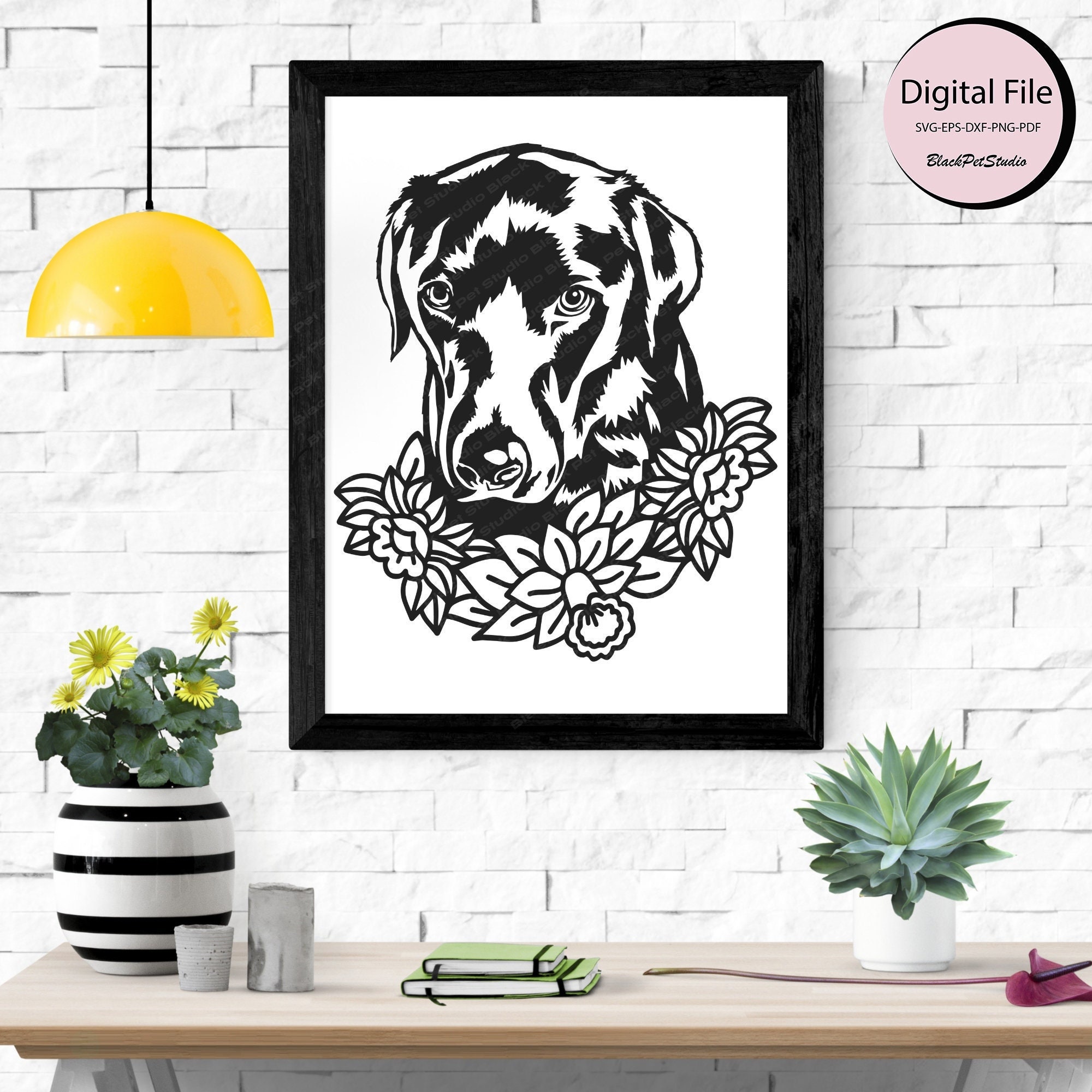 Labrador Retriver Svg Cut File - Black Labrador Svg - Black Lab Svg ...