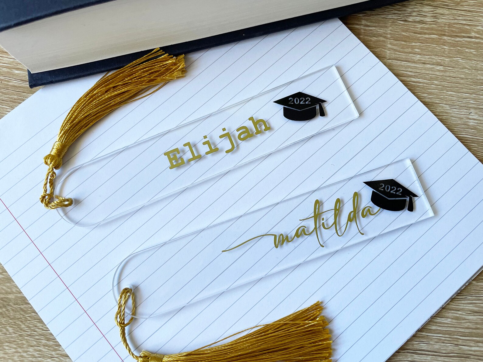 Personalised Graduation Acrylic Bookmark Custom Name - Etsy Australia