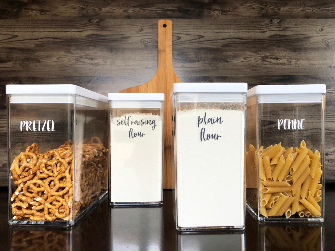 Custom Pantry Labels Kitchen Labels Canister Labels - Etsy