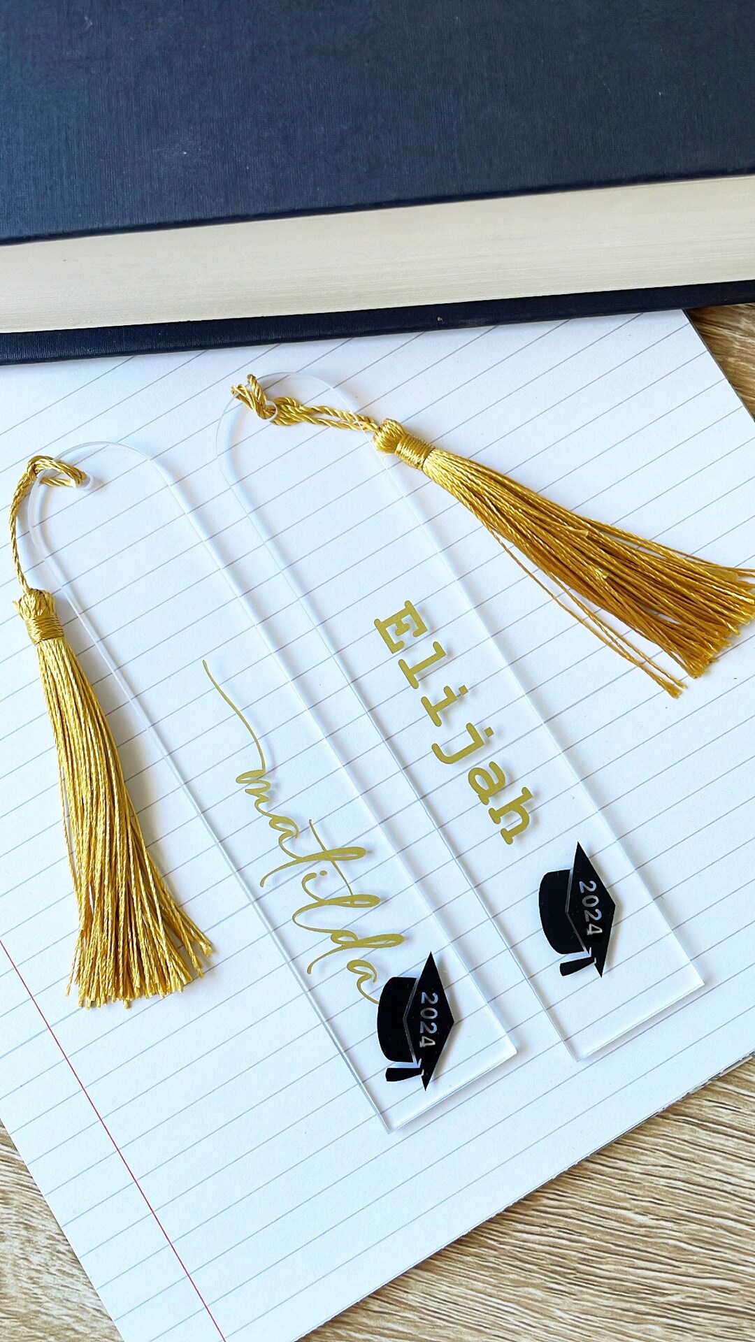 Personalised Graduation Acrylic Bookmark Custom Name Bookmark Bookmark ...