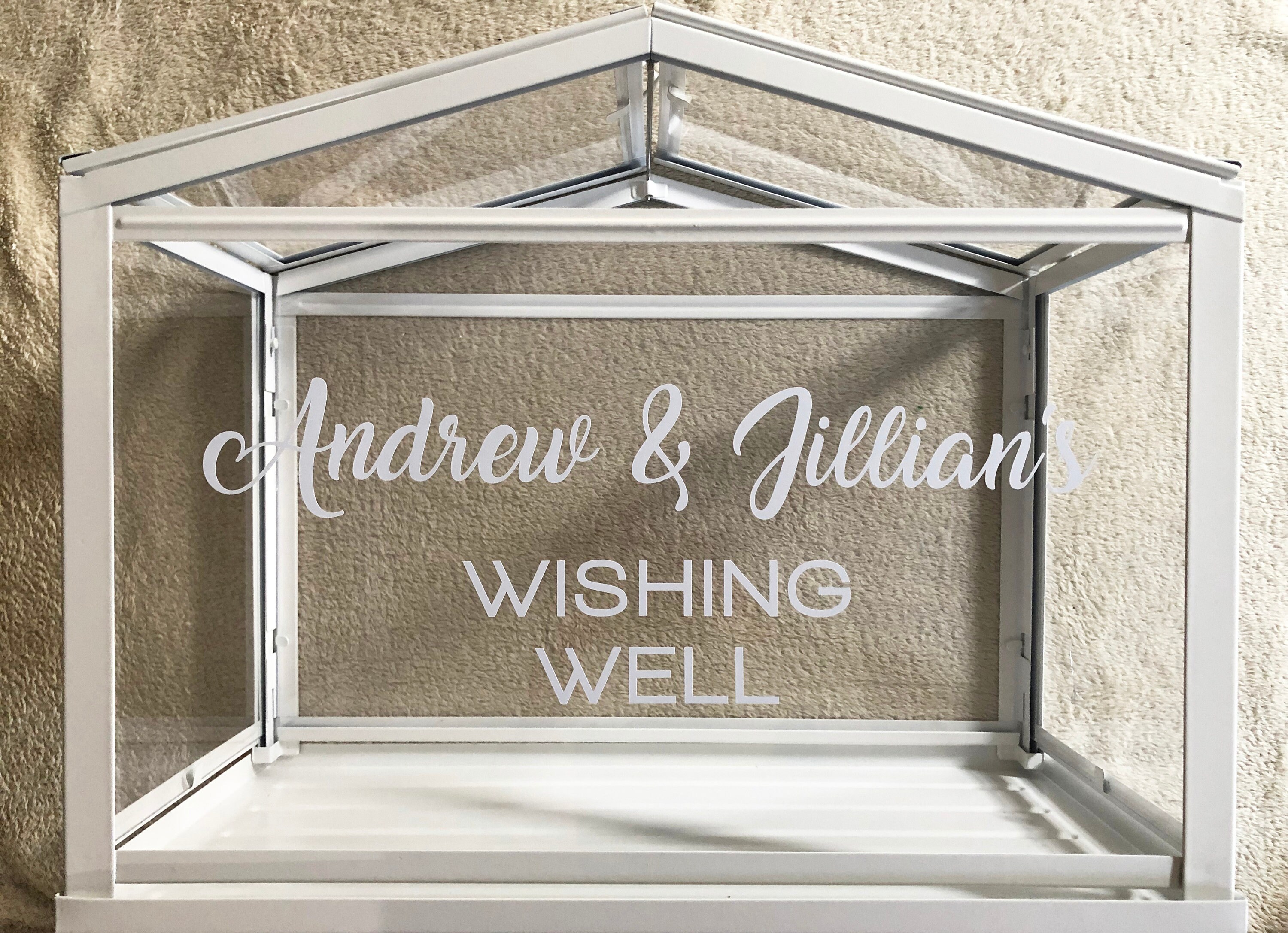 Personalised Wedding Wishing Well Decal - Etsy Australia