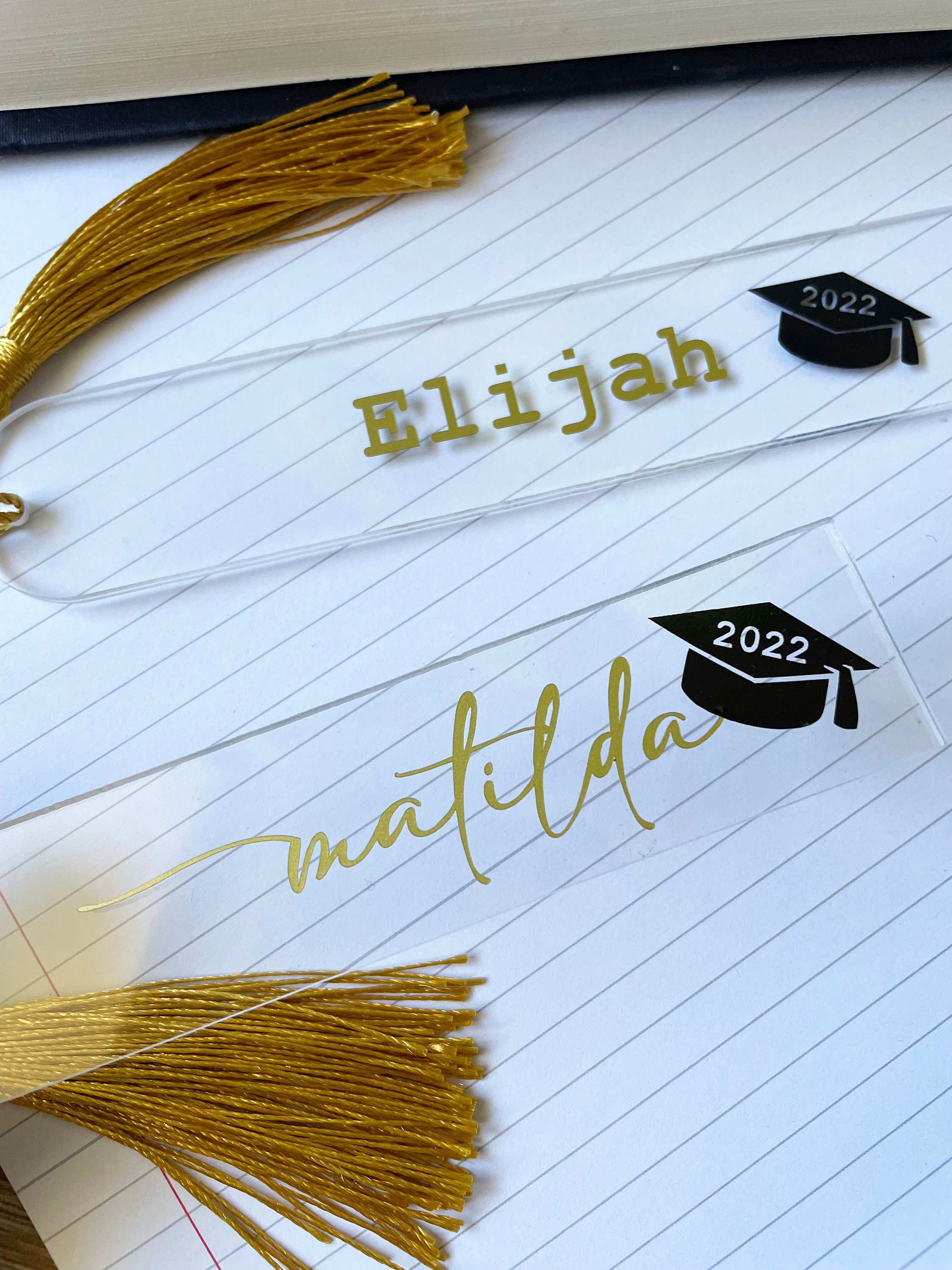 Personalised Graduation Acrylic Bookmark Custom Name - Etsy Australia