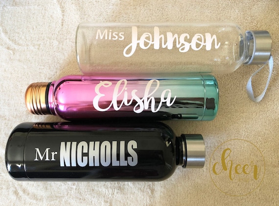 Customised Drink Bottle Name Label | Etsy