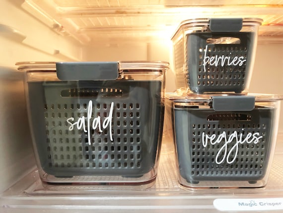 Custom Fridge Organisation Labels | Etsy