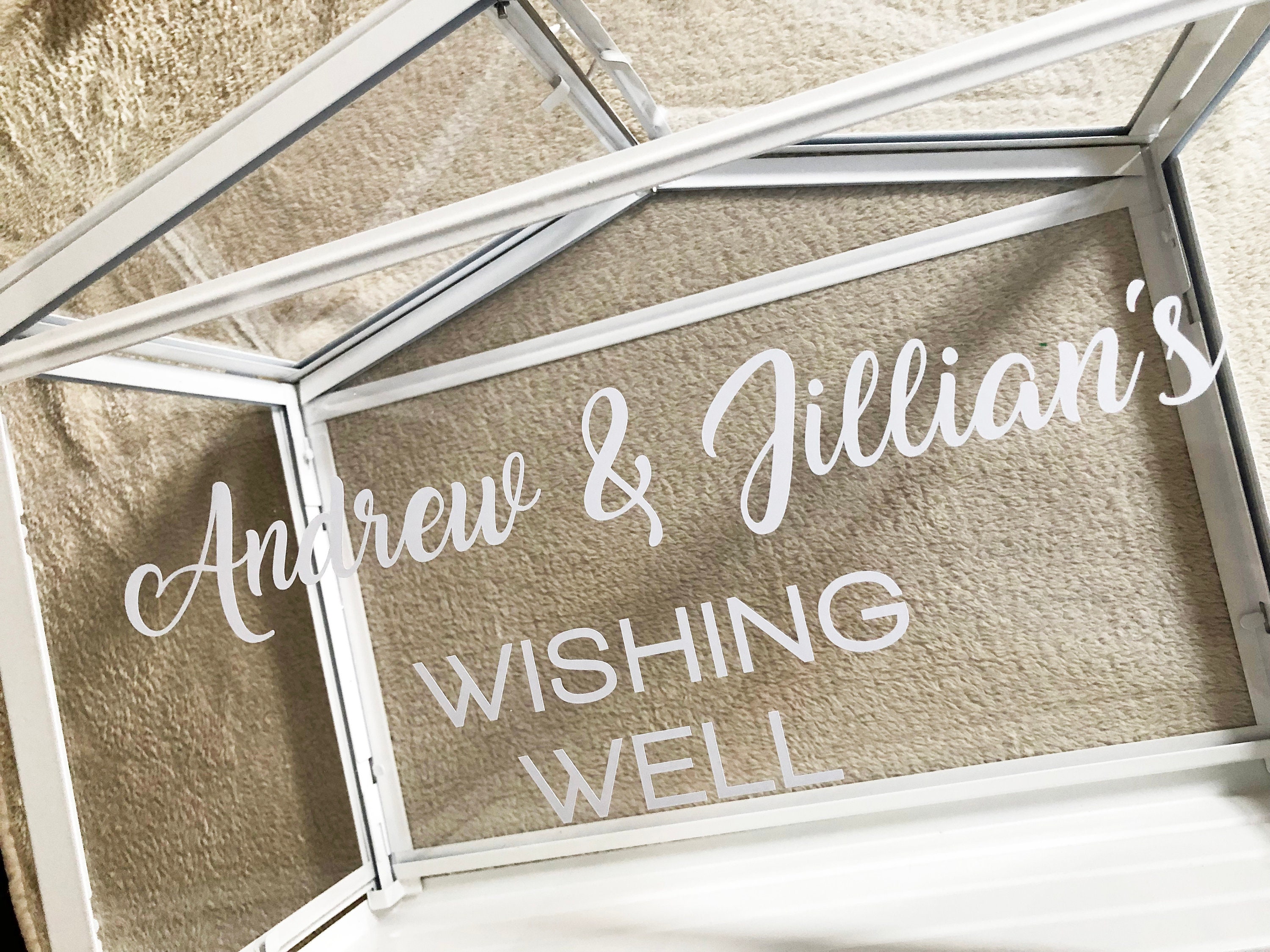 Personalised Wedding Wishing Well Decal - Etsy Australia