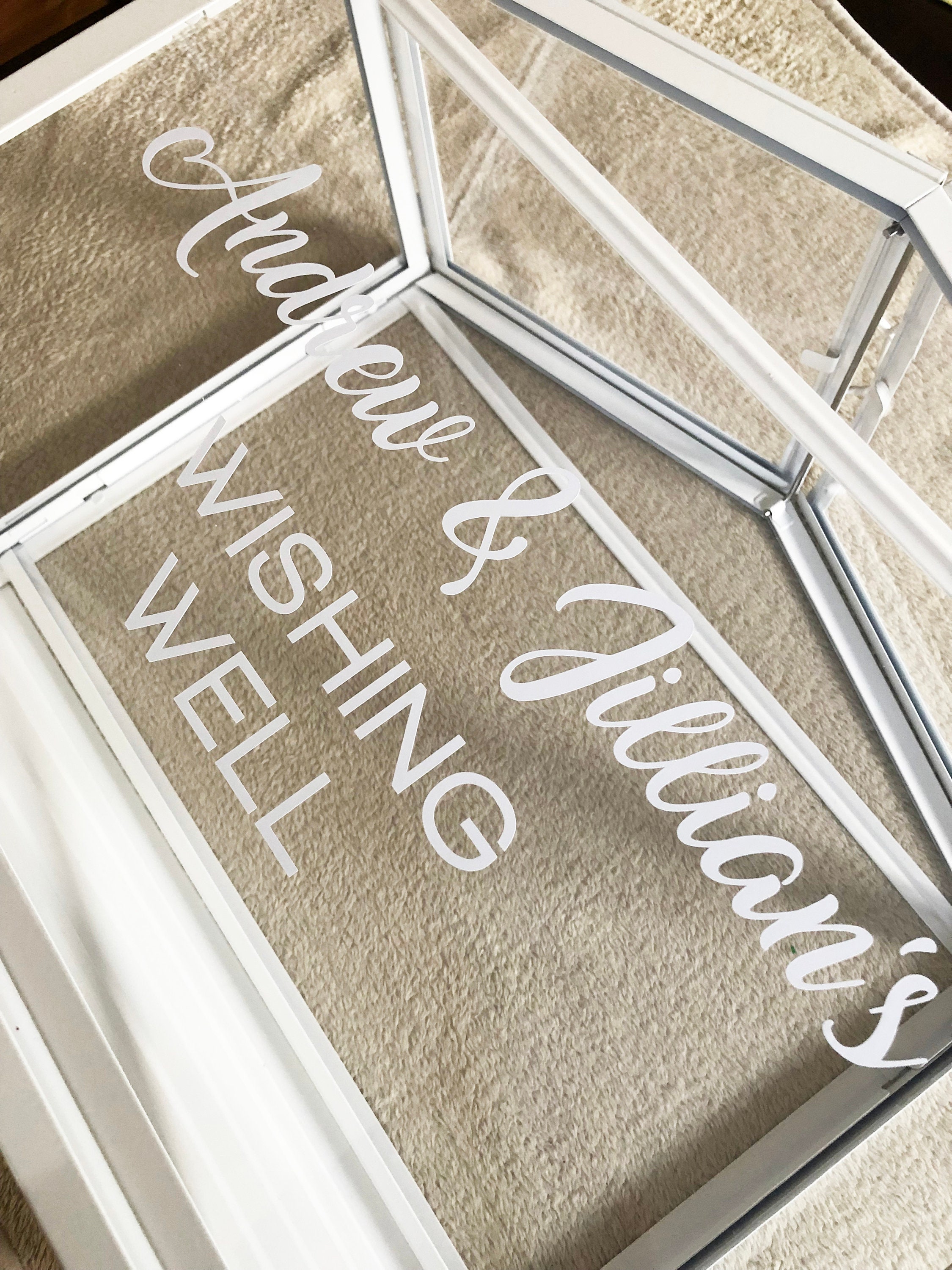 Personalised Wedding Wishing Well Decal - Etsy Australia