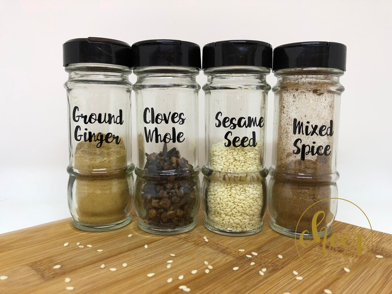 Custom Spice Jar Label | Herb Labels | Jar Labels | Kitchen Labels ...