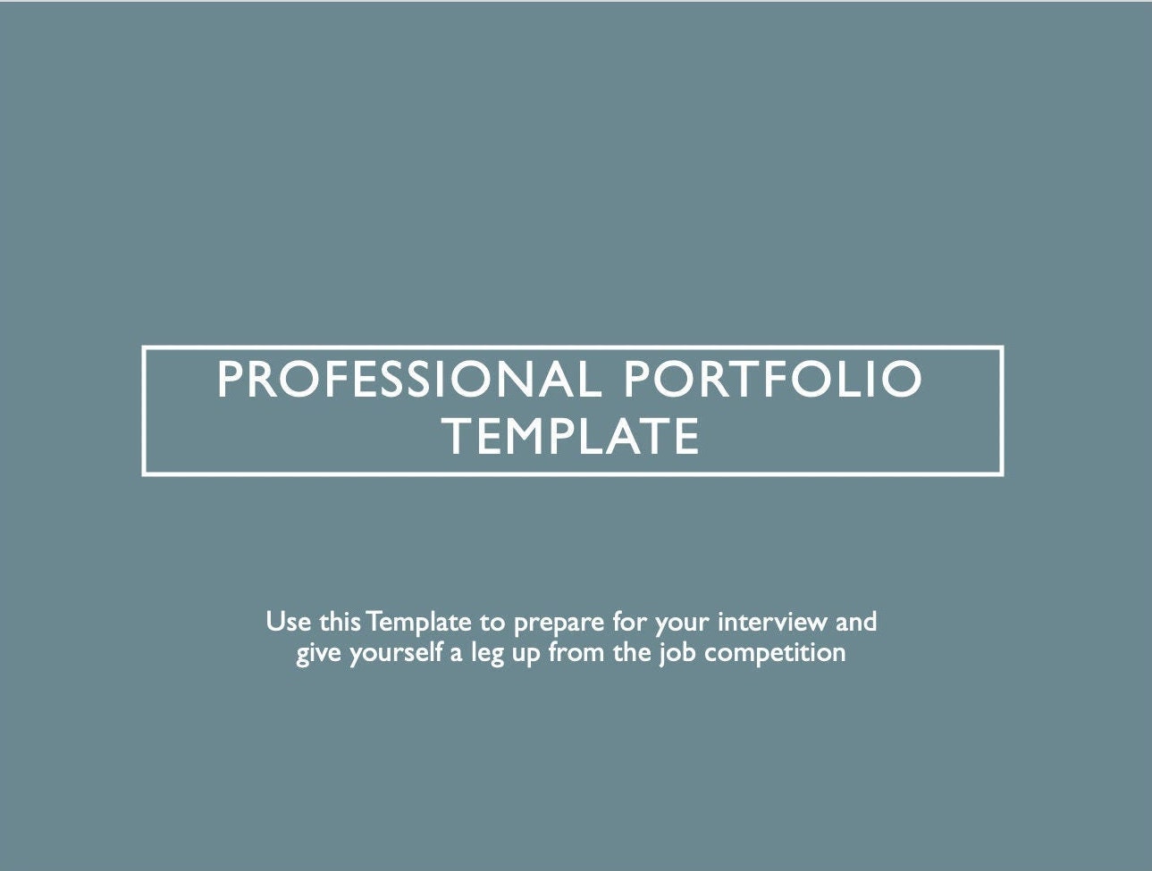 Minimal Professional Business Portfolio Powerpoint Template - Etsy
