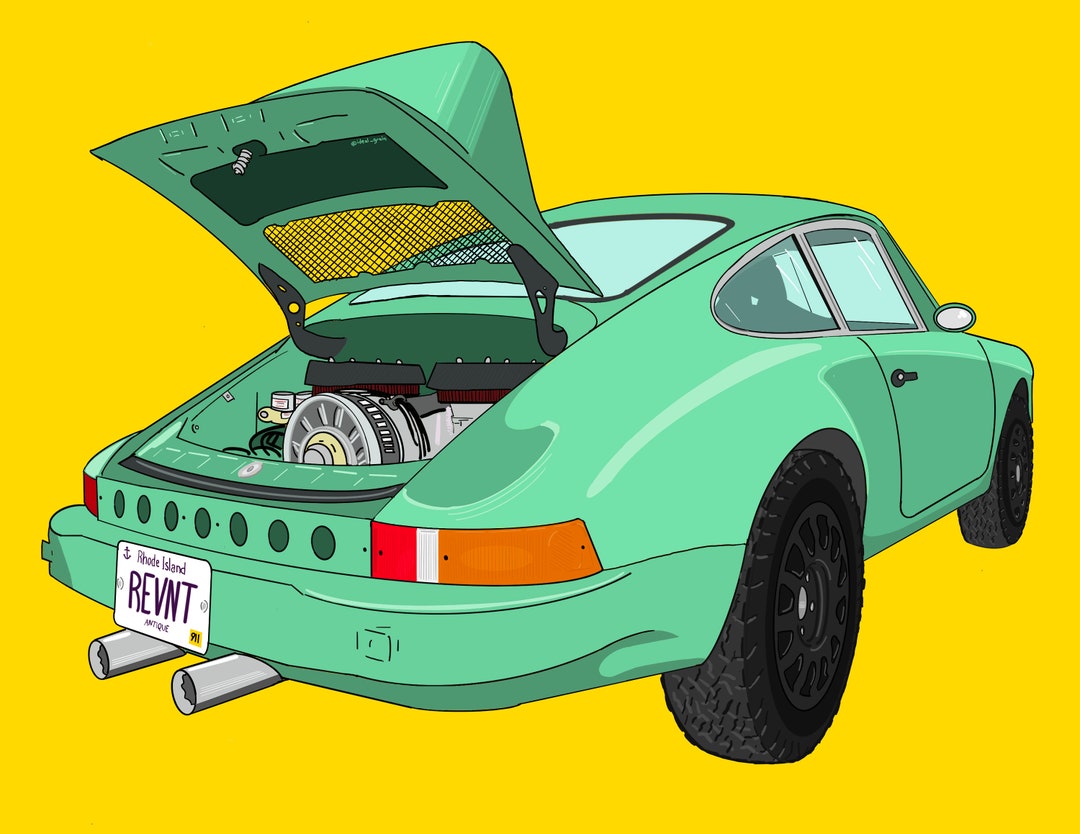 Your Car, Illustrated Custom Car Cartoon Sketches Made by a Human ...