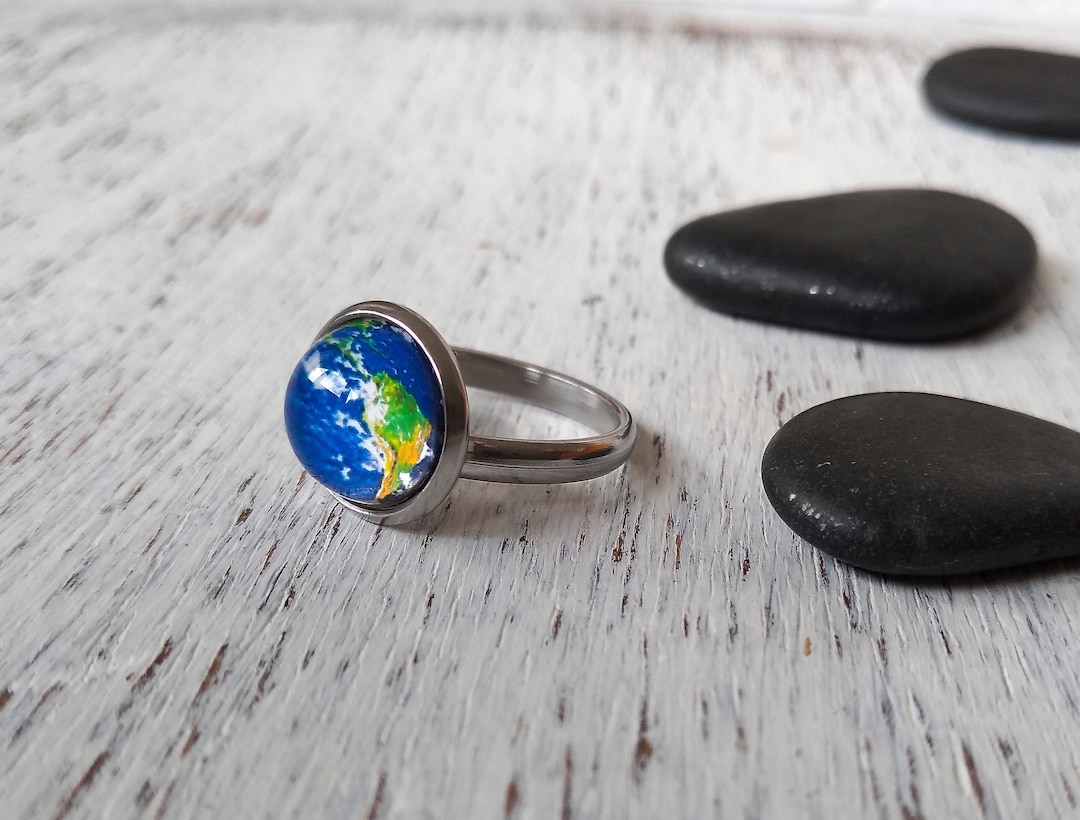 Earth Ring Planet Earth Planet Ring Solar System BFF Gift - Etsy