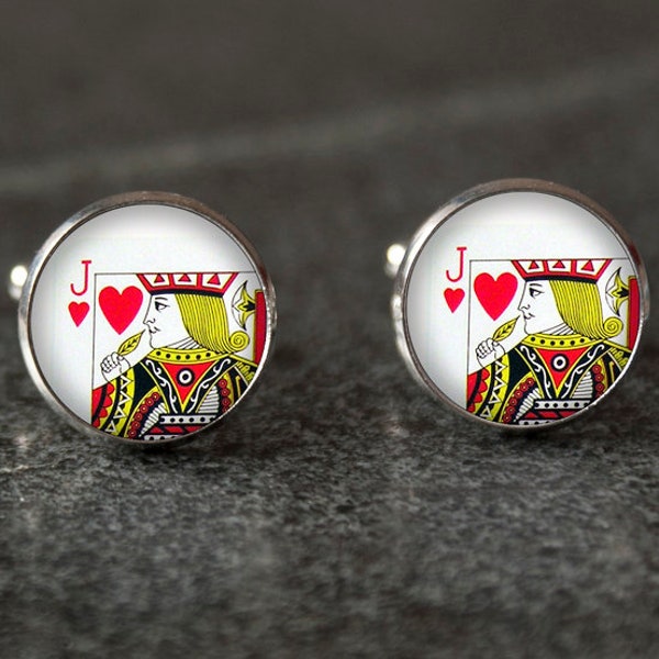 Card Cufflinks - Etsy