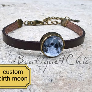 Birth Moon Bracelet, Moon Phases Bracelet, Moon Phase, Solar System ...