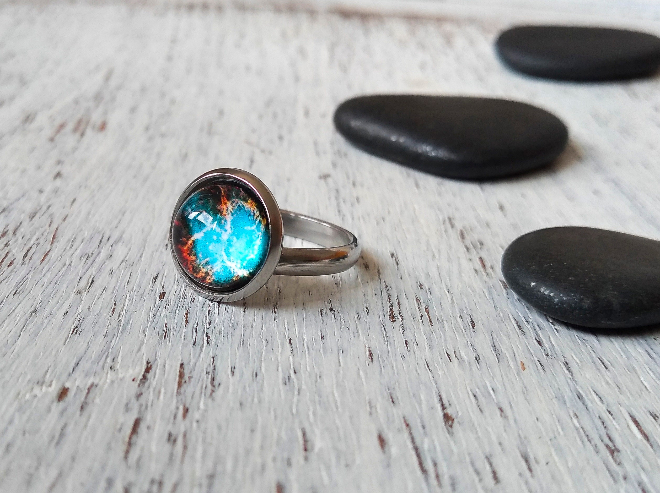 Earth Ring Planet Earth Planet ring Solar system BFF | Etsy