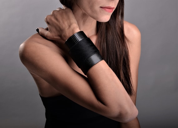 Womens wide leather cuff bracelet store