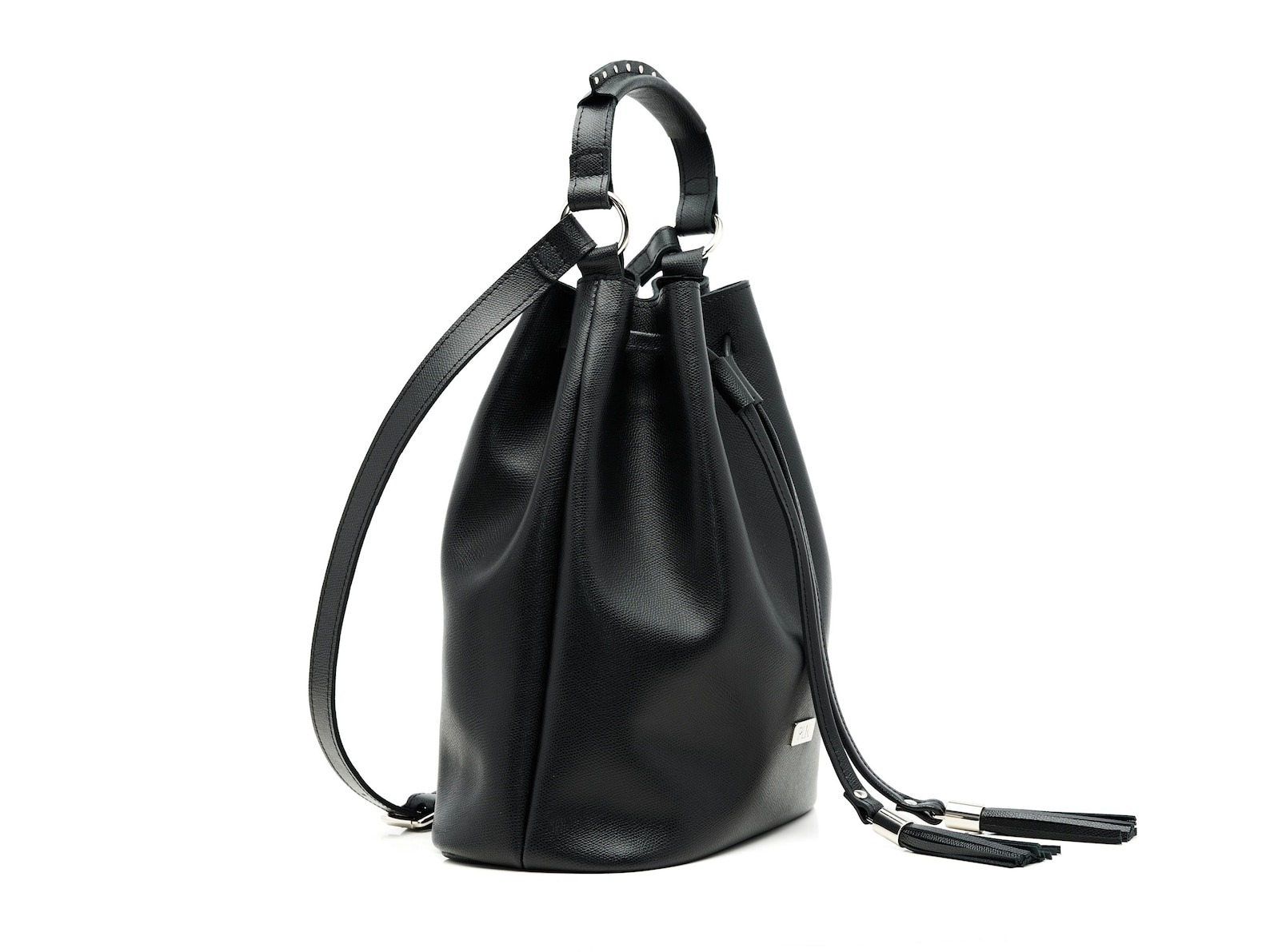 Black Bucket Bag, Luxury Leather Bucket Bag for Women, Bucket Bag ...
