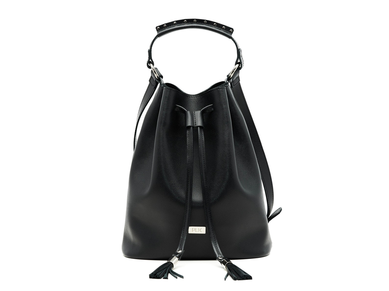 Black Bucket Bag, Luxury Leather Bucket Bag for Women, Bucket Bag ...