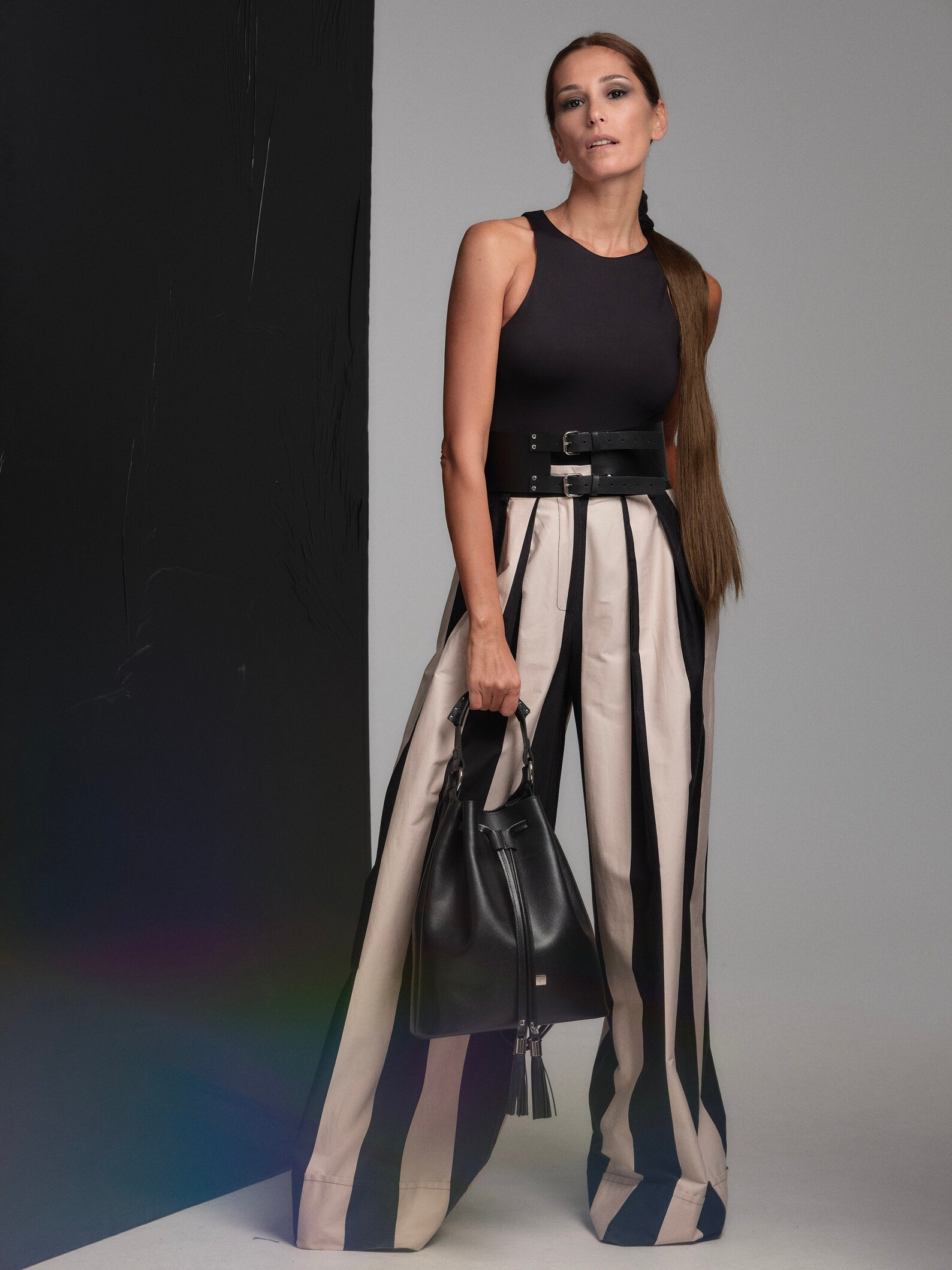 Black Bucket Bag, Luxury Leather Bucket Bag for Women, Bucket Bag ...