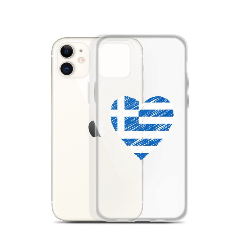 TRANSPARENT CLEAR Greek Flag iPhone Case, Greece, iPhone Case - Etsy