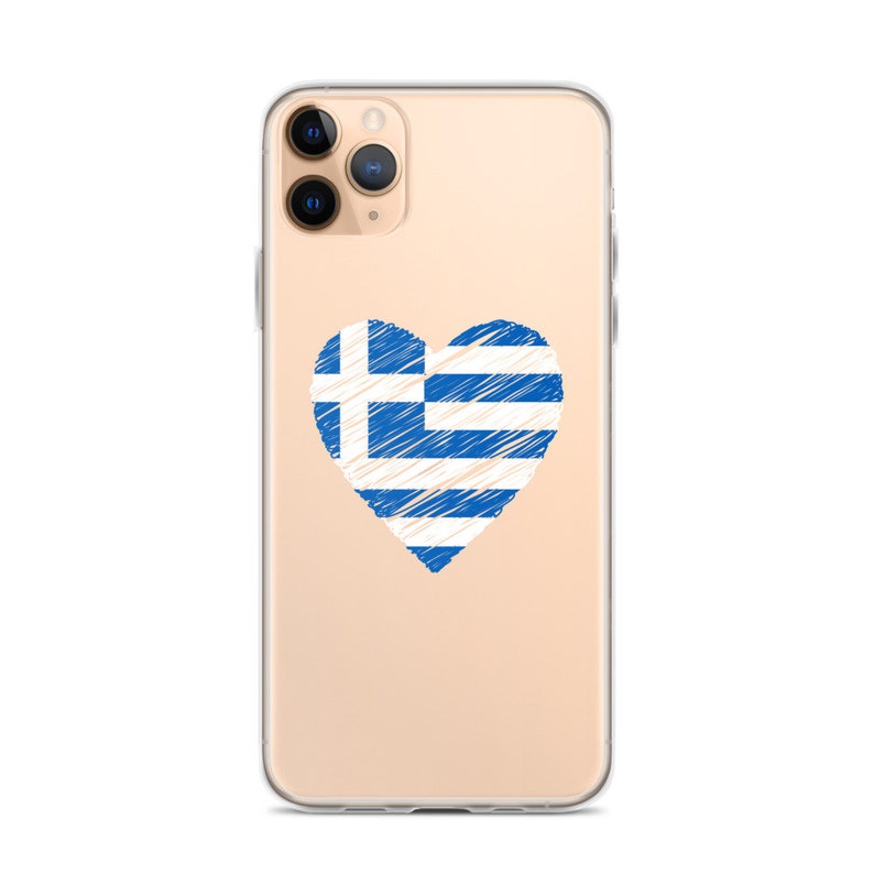TRANSPARENT CLEAR Greek Flag iPhone Case, Greece, iPhone Case - Etsy