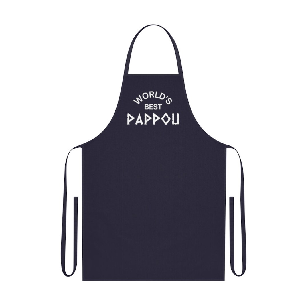 World's Best Pappou, Cotton Apron, Greek Apparel, Greek Pappou, Greek ...