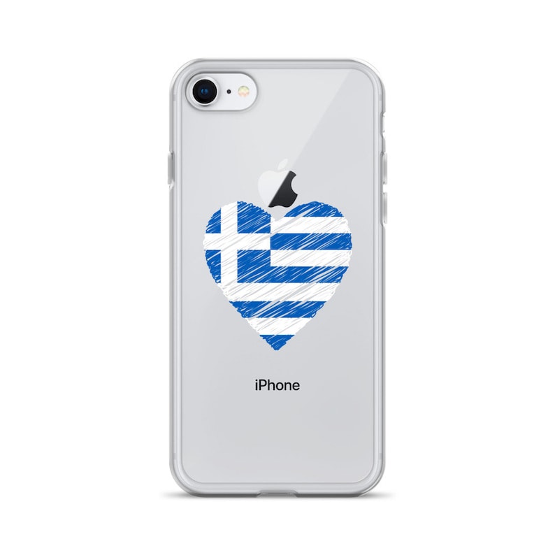 TRANSPARENT CLEAR Greek Flag iPhone Case, Greece, iPhone Case - Etsy