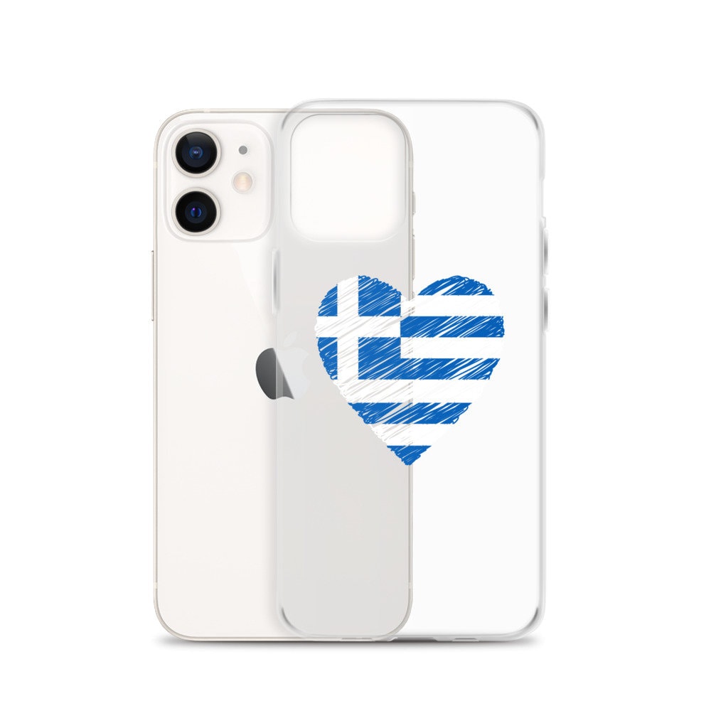 TRANSPARENT CLEAR Greek Flag iPhone Case Greece iPhone Case - Etsy
