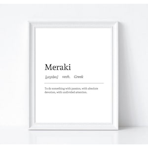DIGITAL FILE Greek Sayings, Meraki, Agapi, Love, Digital Print - Etsy