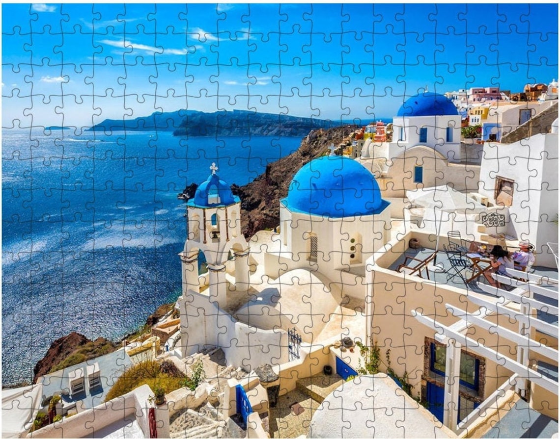 Santorini, Greece Puzzle, Custom Puzzle - Etsy