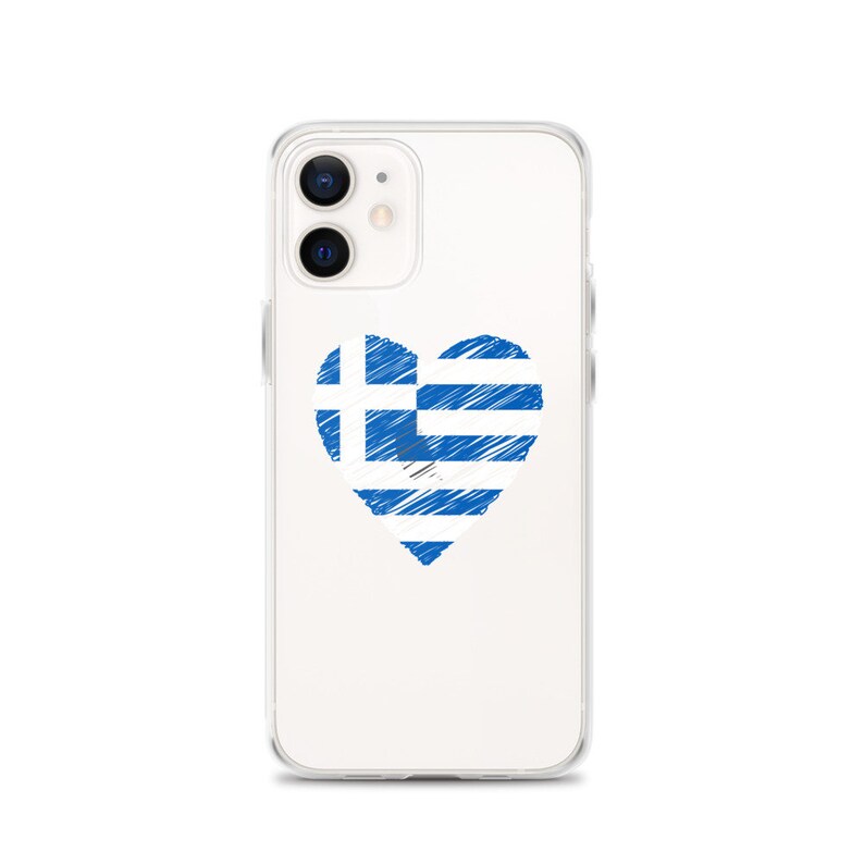 TRANSPARENT CLEAR Greek Flag iPhone Case, Greece, iPhone Case - Etsy