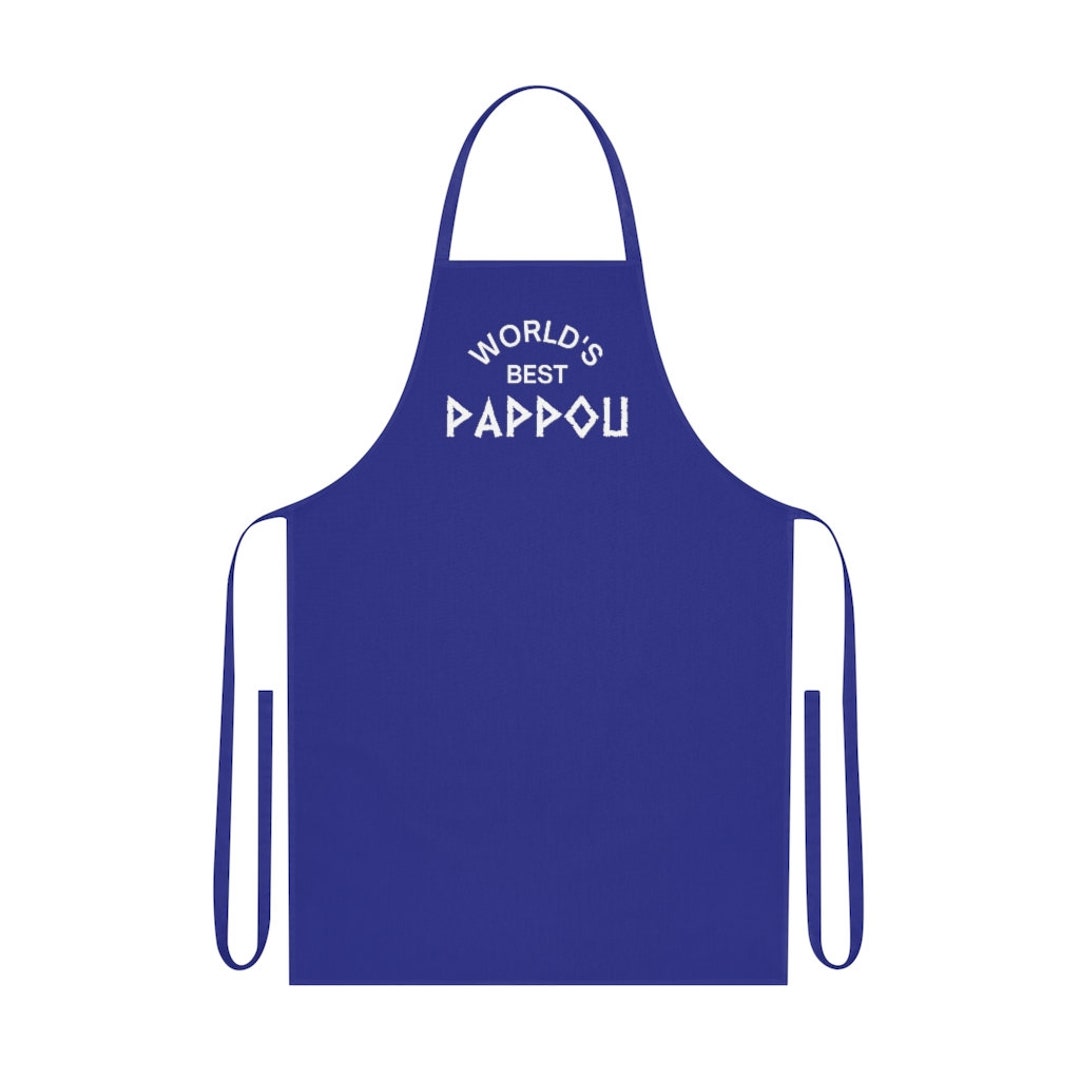World's Best Pappou, Cotton Apron, Greek Apparel, Greek Pappou, Greek ...