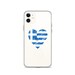 TRANSPARENT CLEAR Greek Flag iPhone Case Greece iPhone Case - Etsy