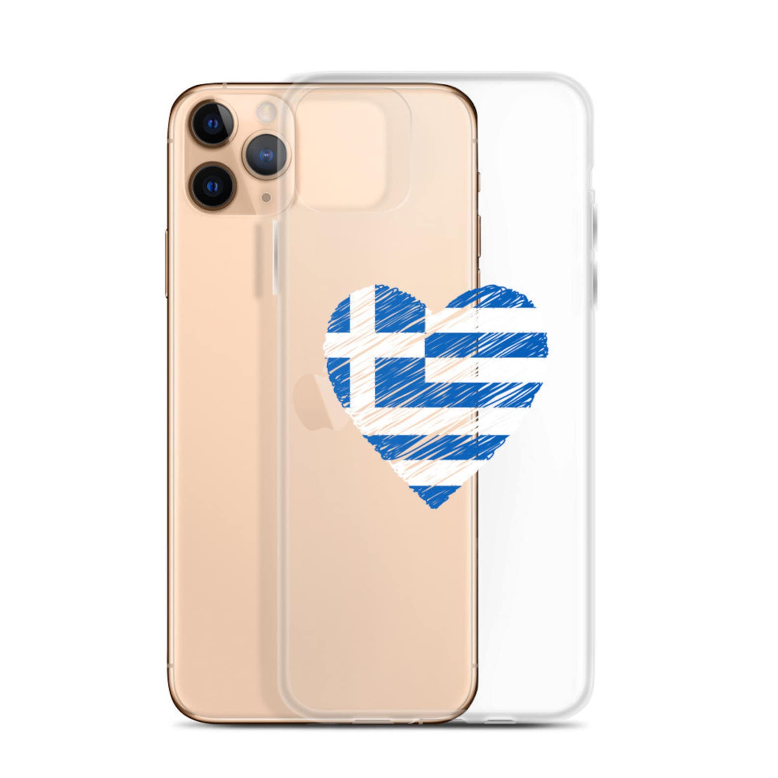 TRANSPARENT CLEAR Greek Flag iPhone Case Greece iPhone Case - Etsy