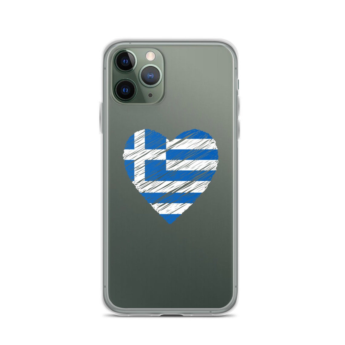 TRANSPARENT CLEAR Greek Flag iPhone Case Greece iPhone Case - Etsy