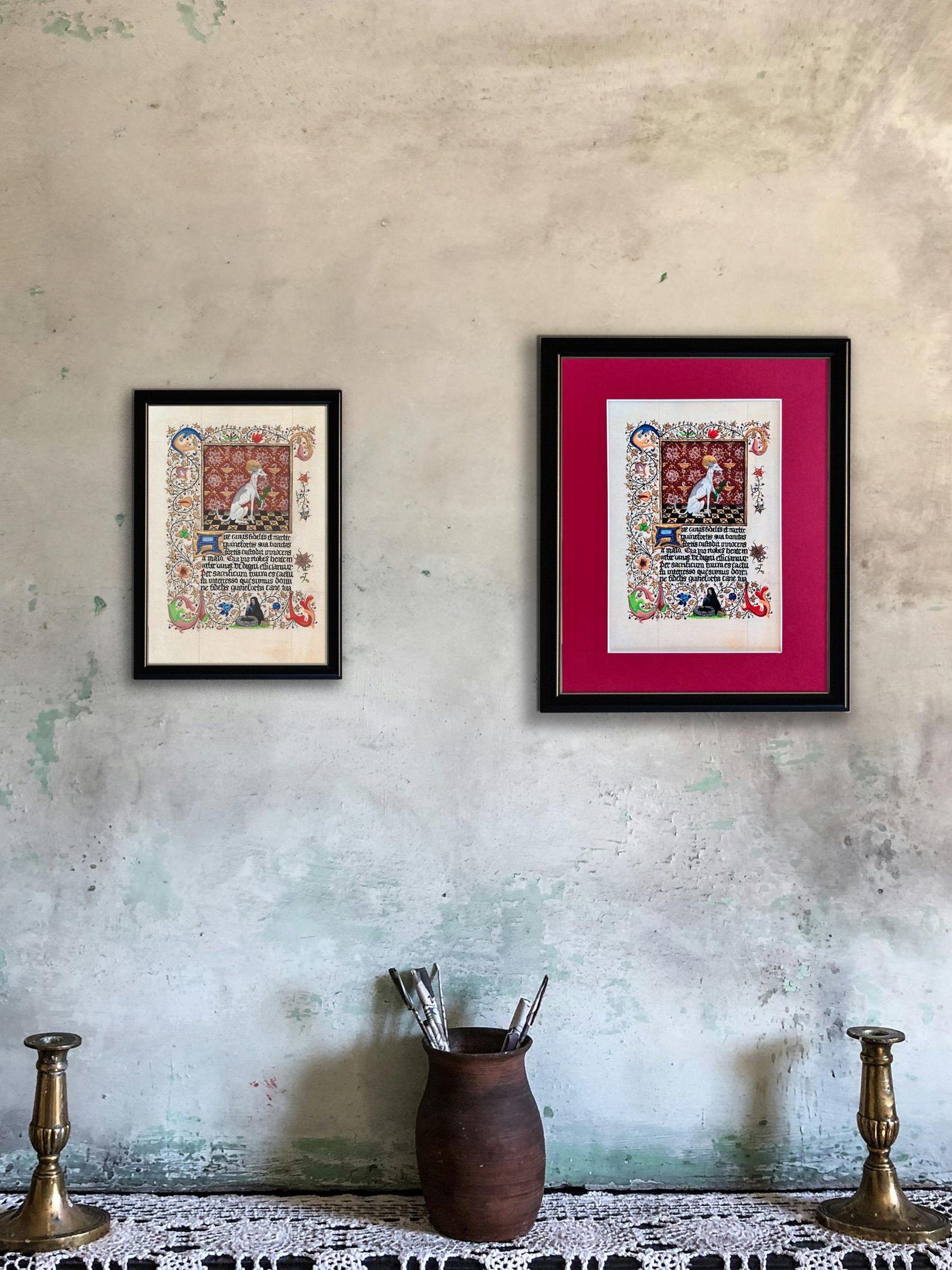 Fine Art Print - Saint Guinefort From the Hours of Catherine of Cleves ...