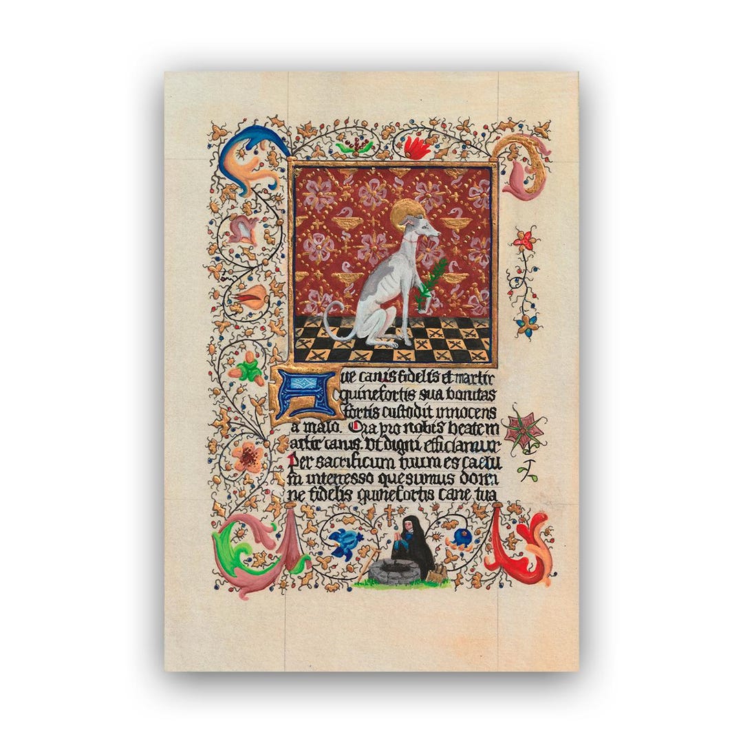 Fine Art Print - Saint Guinefort From the Hours of Catherine of Cleves ...