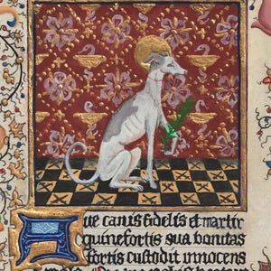 Fine Art Print - Saint Guinefort From the Hours of Catherine of Cleves ...