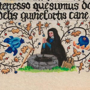 Fine Art Print - Saint Guinefort From the Hours of Catherine of Cleves ...