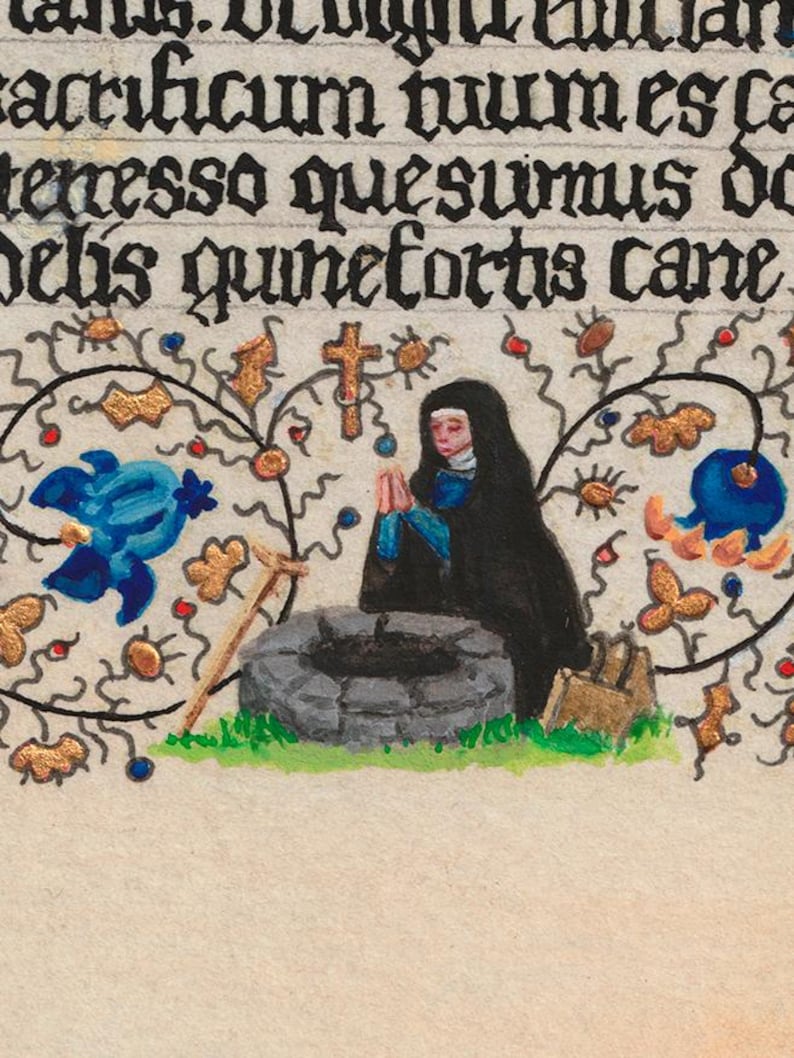 Fine Art Print - Saint Guinefort From the Hours of Catherine of Cleves ...