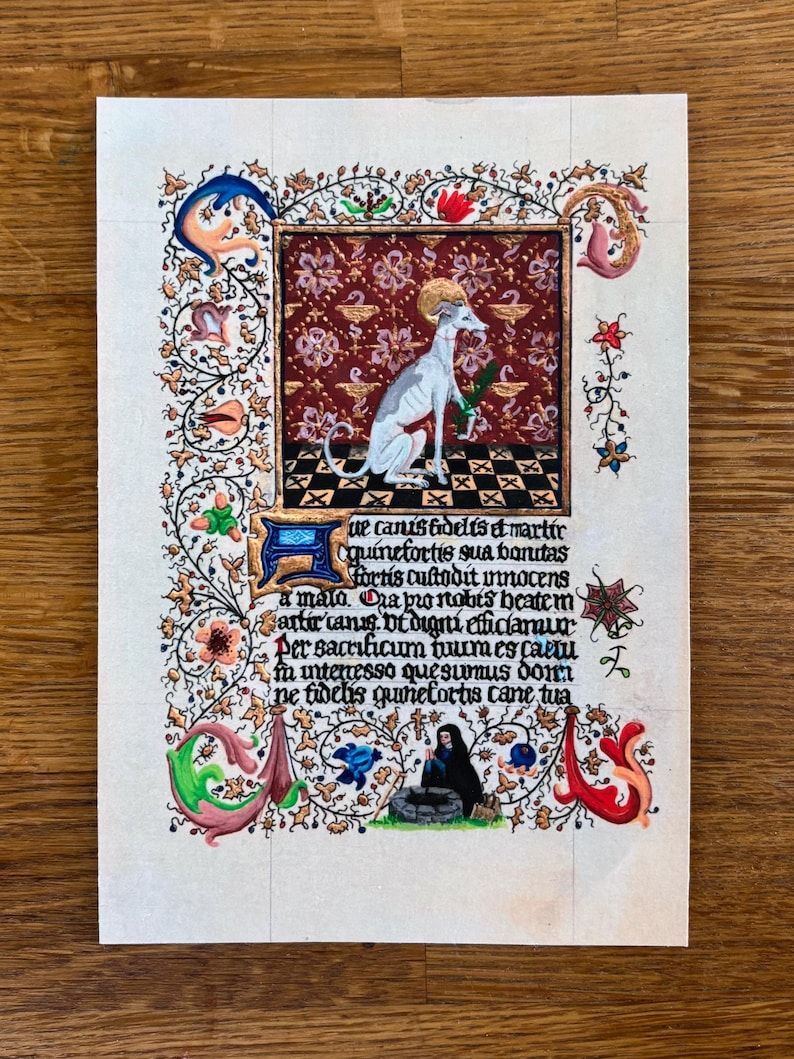 Fine Art Print - Saint Guinefort From the Hours of Catherine of Cleves ...