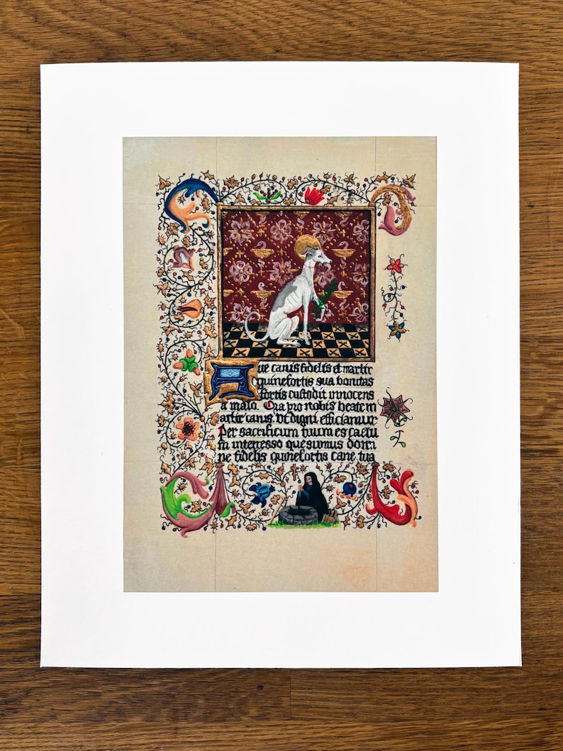 Fine Art Print - Saint Guinefort From the Hours of Catherine of Cleves ...
