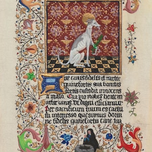 Fine Art Print - Saint Guinefort From the Hours of Catherine of Cleves ...