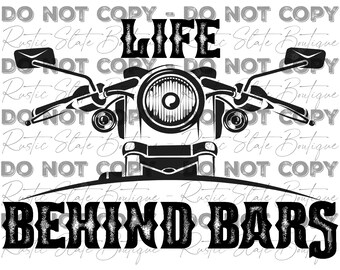 A Life Behind Bars is Better Than A Day at Work PNG and JPG ONLY - Etsy