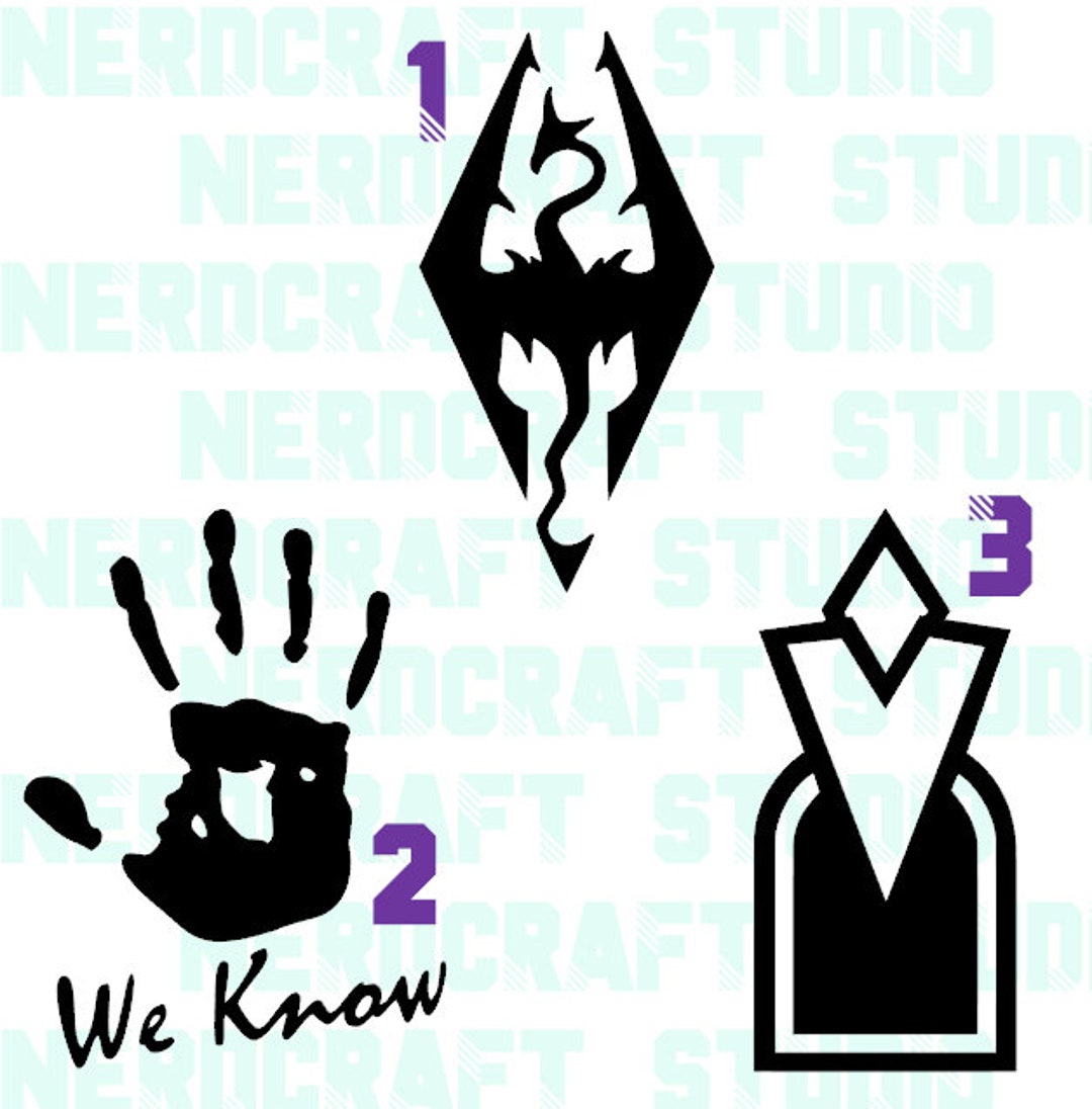 Skyrim Inspired Decals - 6 Inches - Etsy